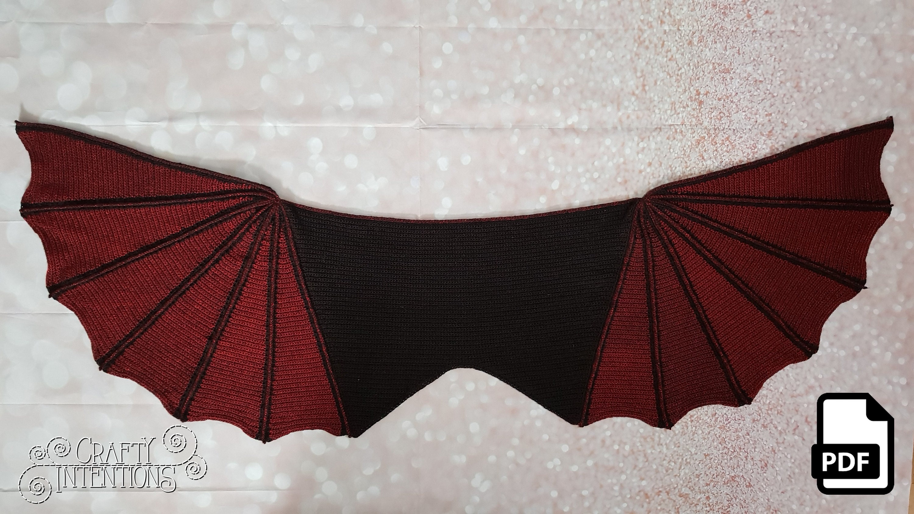 Dragon Bat Wing Crochet Shawl Pattern by Crafty Intentions DIGITAL PDF ...