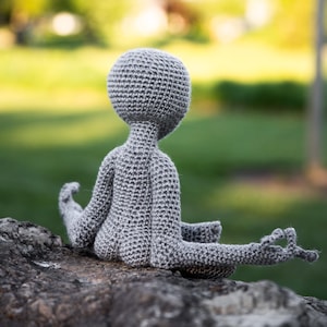Medium Sitting Alien Crochet Pattern by Crafty Intentions Downloadable ...