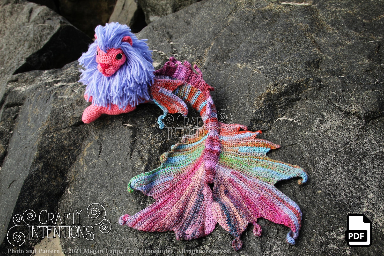 Add-on Merlion Tails and Fins Crochet Pattern by Crafty Intentions ...
