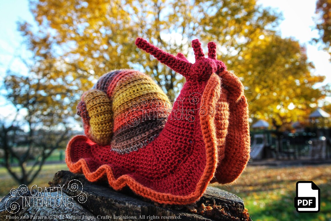 Add-on Round Snail Shell for Giant and Medium Snails Crochet - Etsy