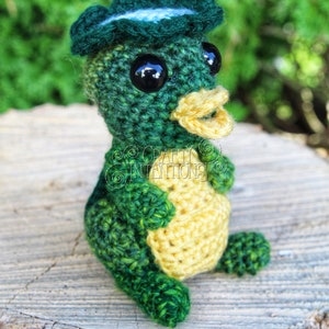 Cute Critters Set 8: Amabie Kappa Kitsune Nekomata Tanuki Crochet ...