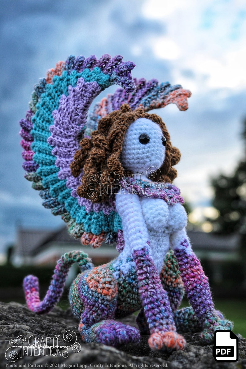 Sphinx Crochet Amigurumi Pattern DIGITAL PDF by Crafty Intentions - Etsy