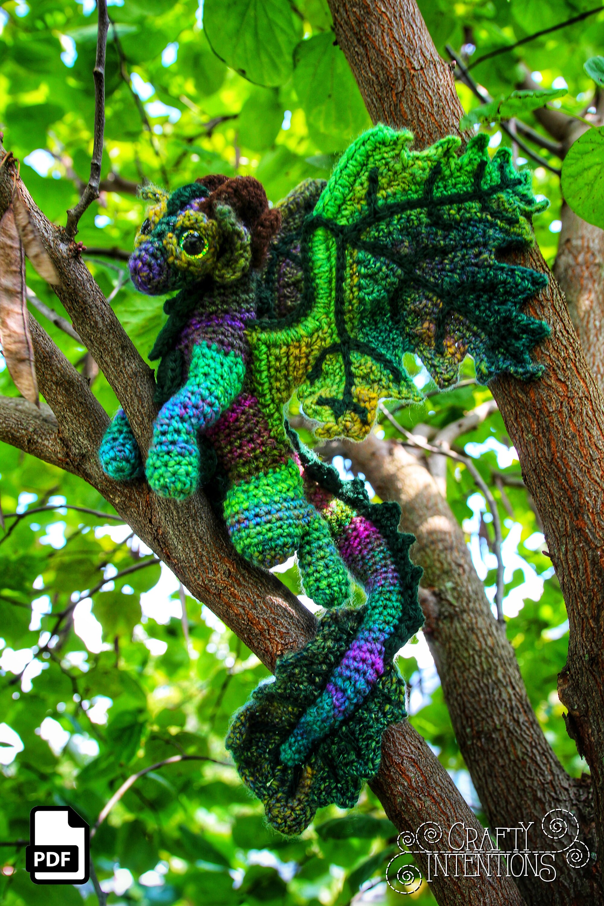 Elemental Earth Dragon Crochet Amigurumi Digital PDF Pattern | Etsy