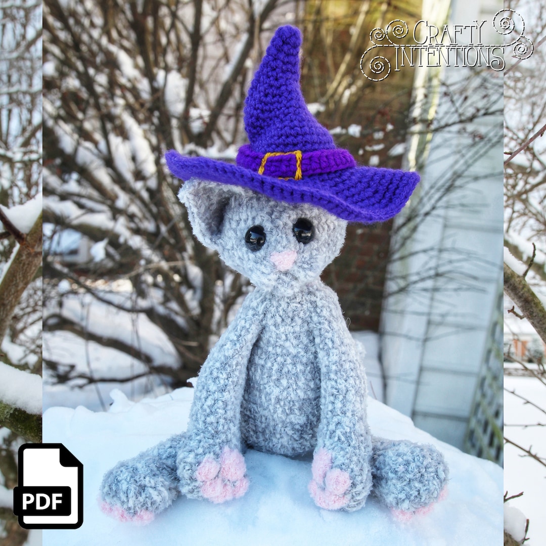 Wizard Kitten Amigurumi Crochet Pattern DIGITAL PDF by Crafty ...
