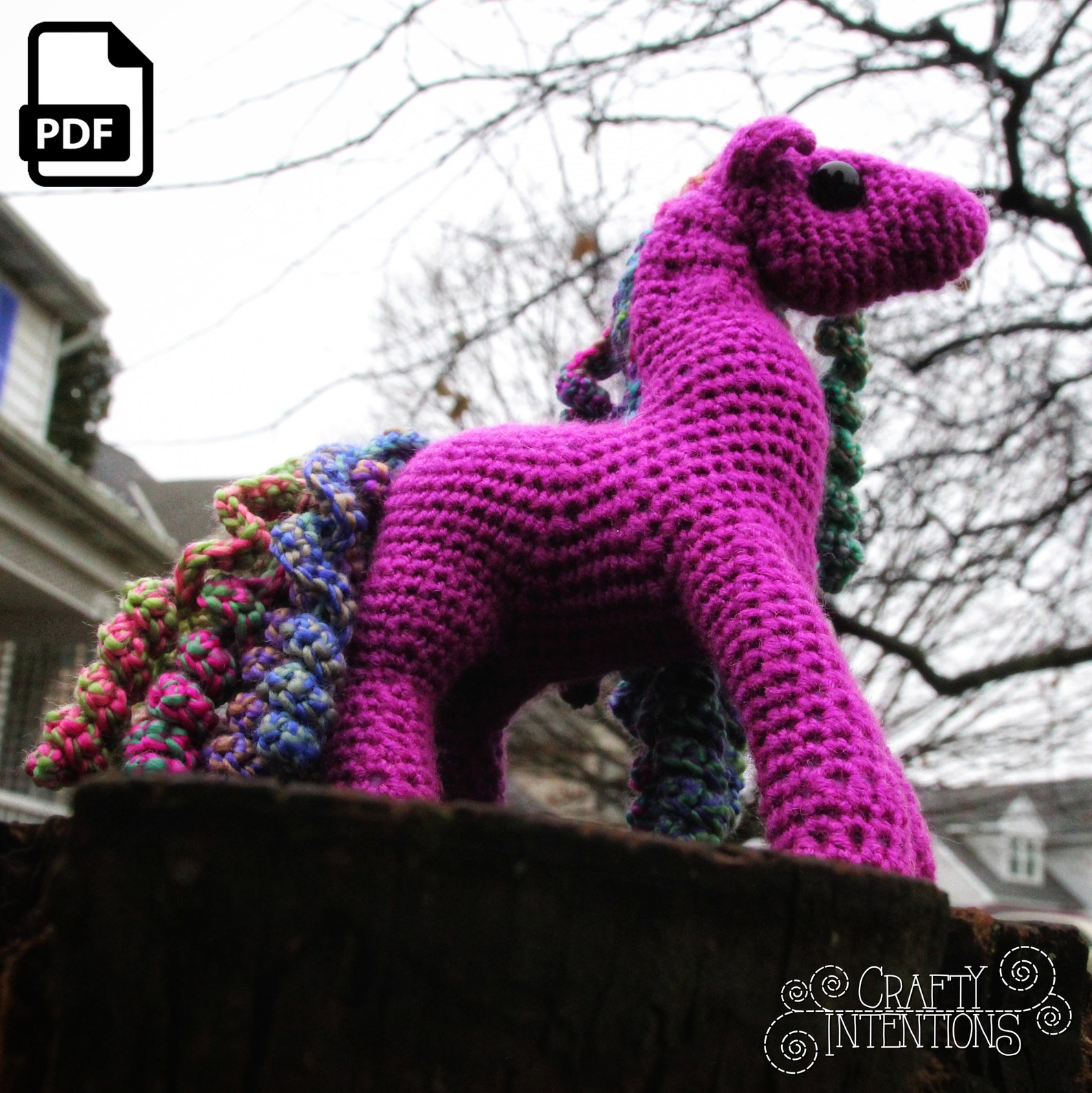 Pony Crochet Amigurumi Digital Pattern by Crafty Intentions - Etsy