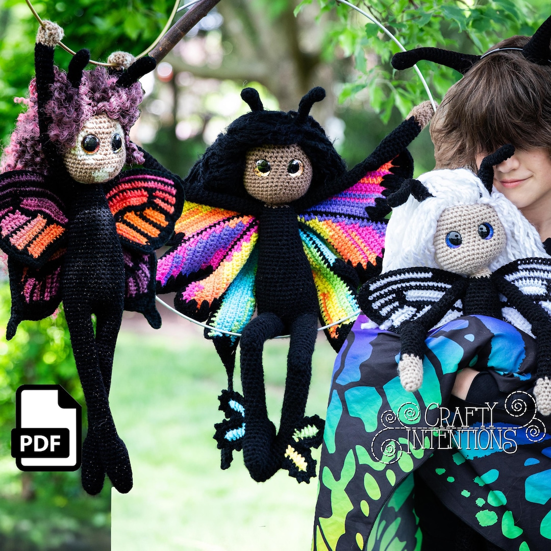 Doll Add-on: Butterfly Doll Crochet Pattern by Crafty Intentions ...