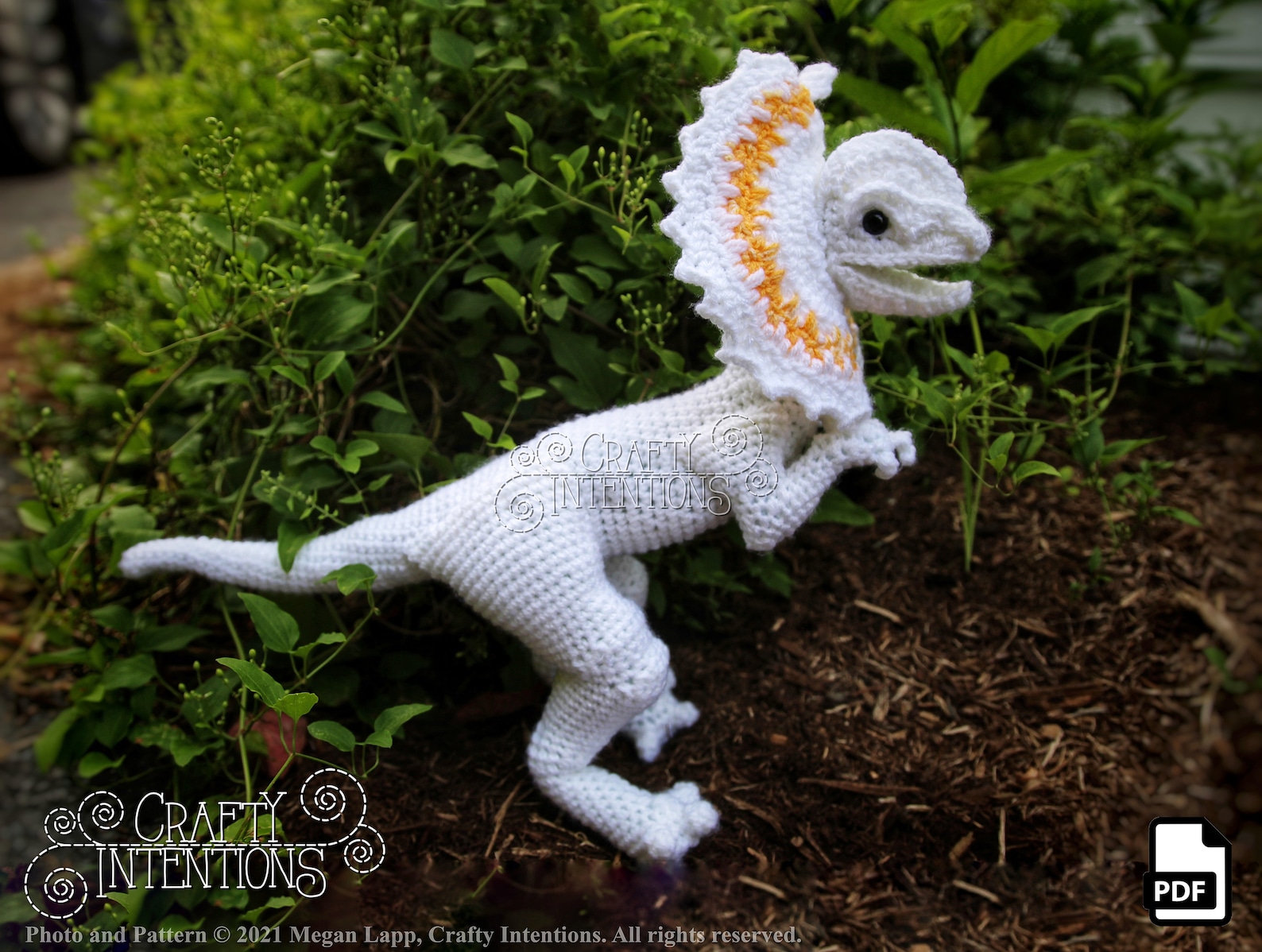 Dilophosaurus Crochet Pattern by Crafty Intentions DIGITAL PDF ...
