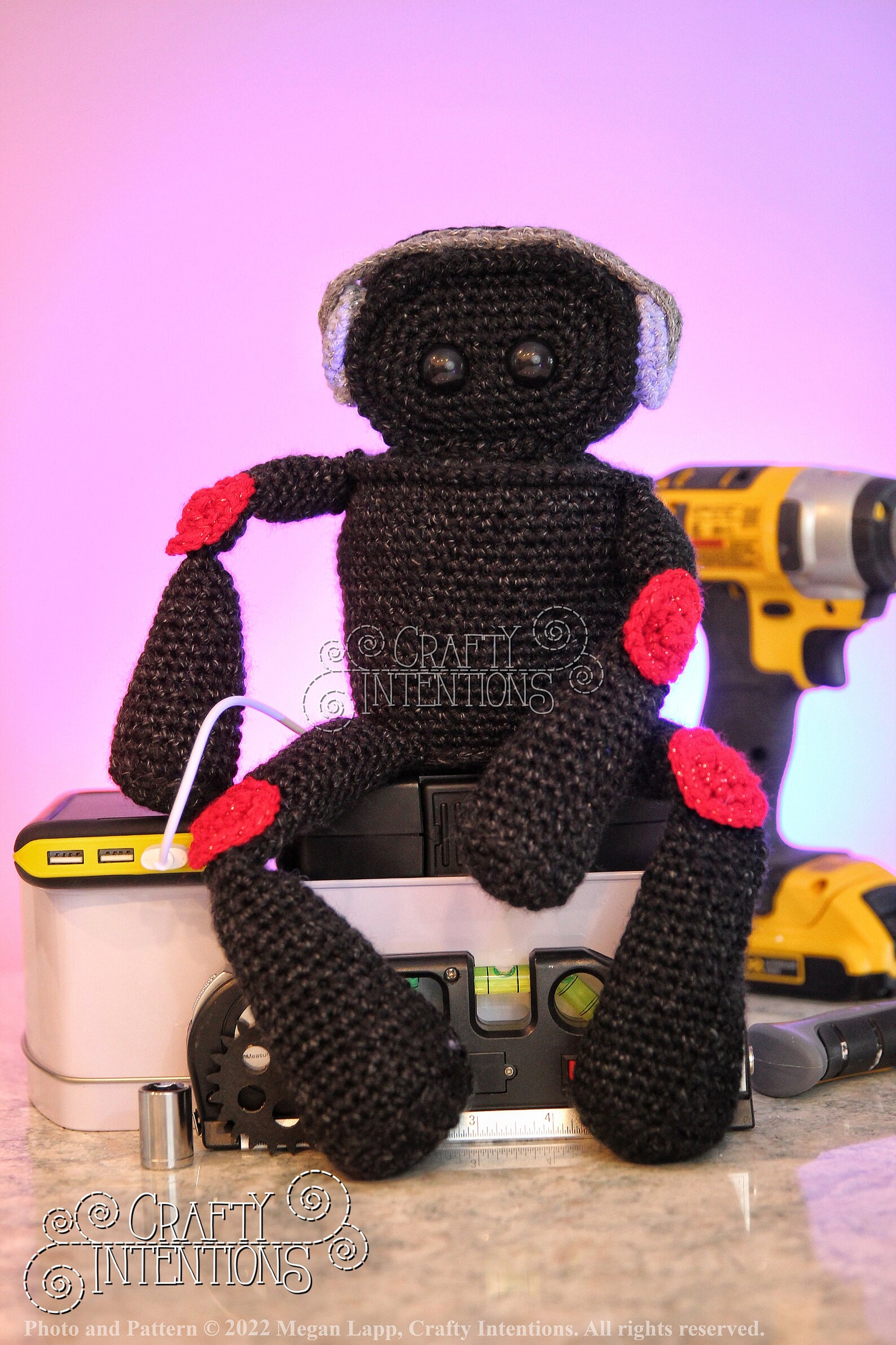 Medium Robots: Set 2 Crochet Pattern by Crafty Intentions Downloadable ...