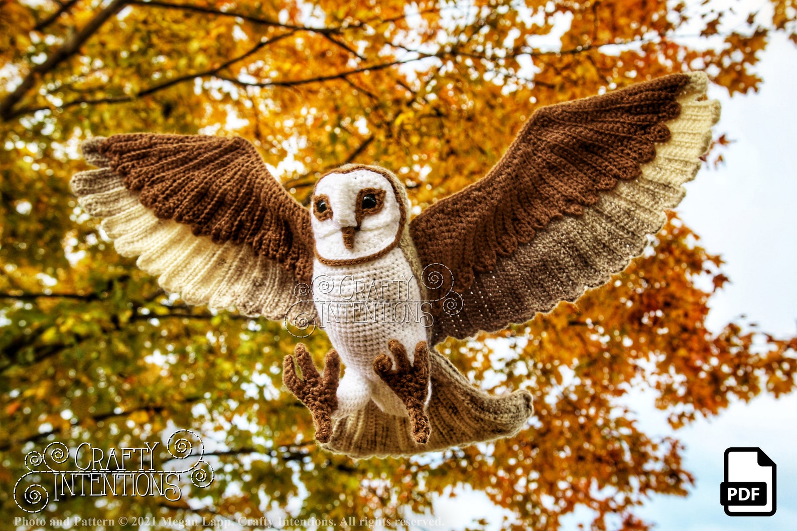 Barn Owl Crochet Pattern by Crafty Intentions DIGITAL PDF | Etsy
