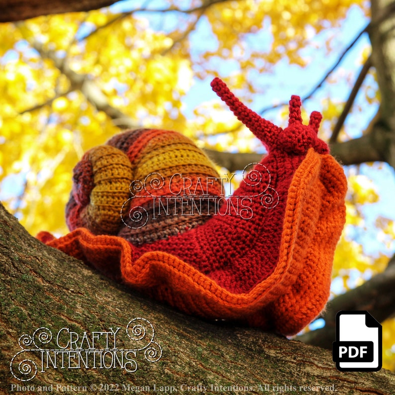 Add-on Round Snail Shell for Giant and Medium Snails Crochet - Etsy