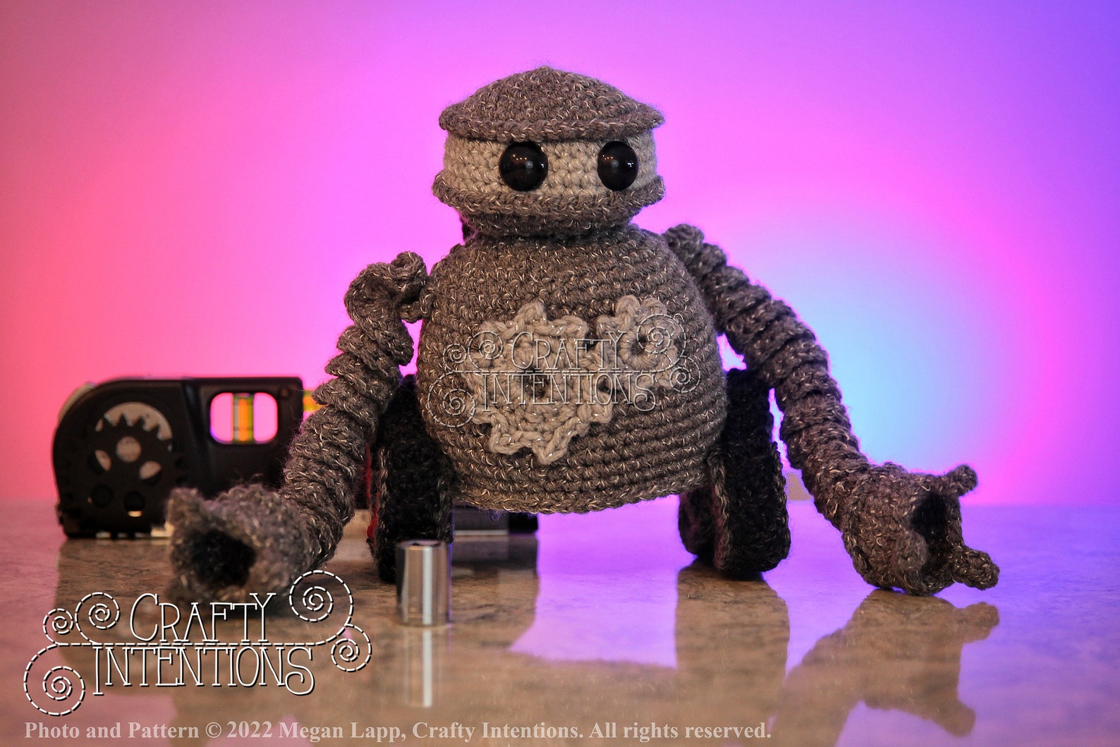 Medium Robots: Set 2 Crochet Pattern by Crafty Intentions Downloadable ...