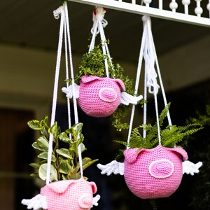 Flying Pig Planter Cozy Crochet Pattern by Crafty Intentions ...