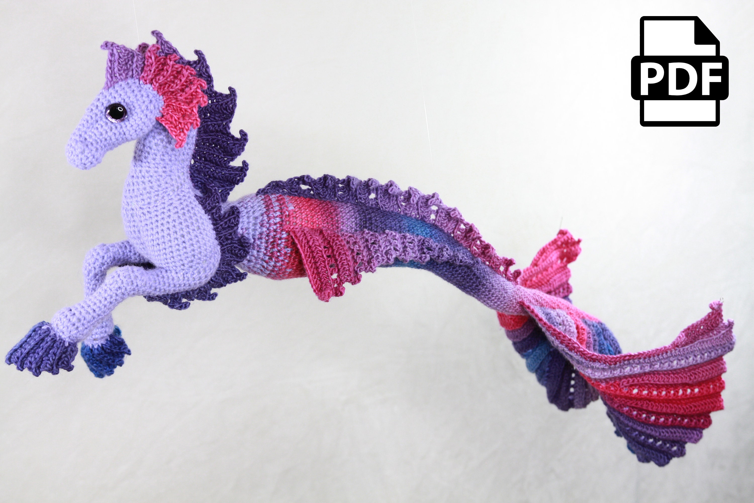 Add-on Mermaid Unicorn Mermicorn Hippocampus Fins Crochet - Etsy UK