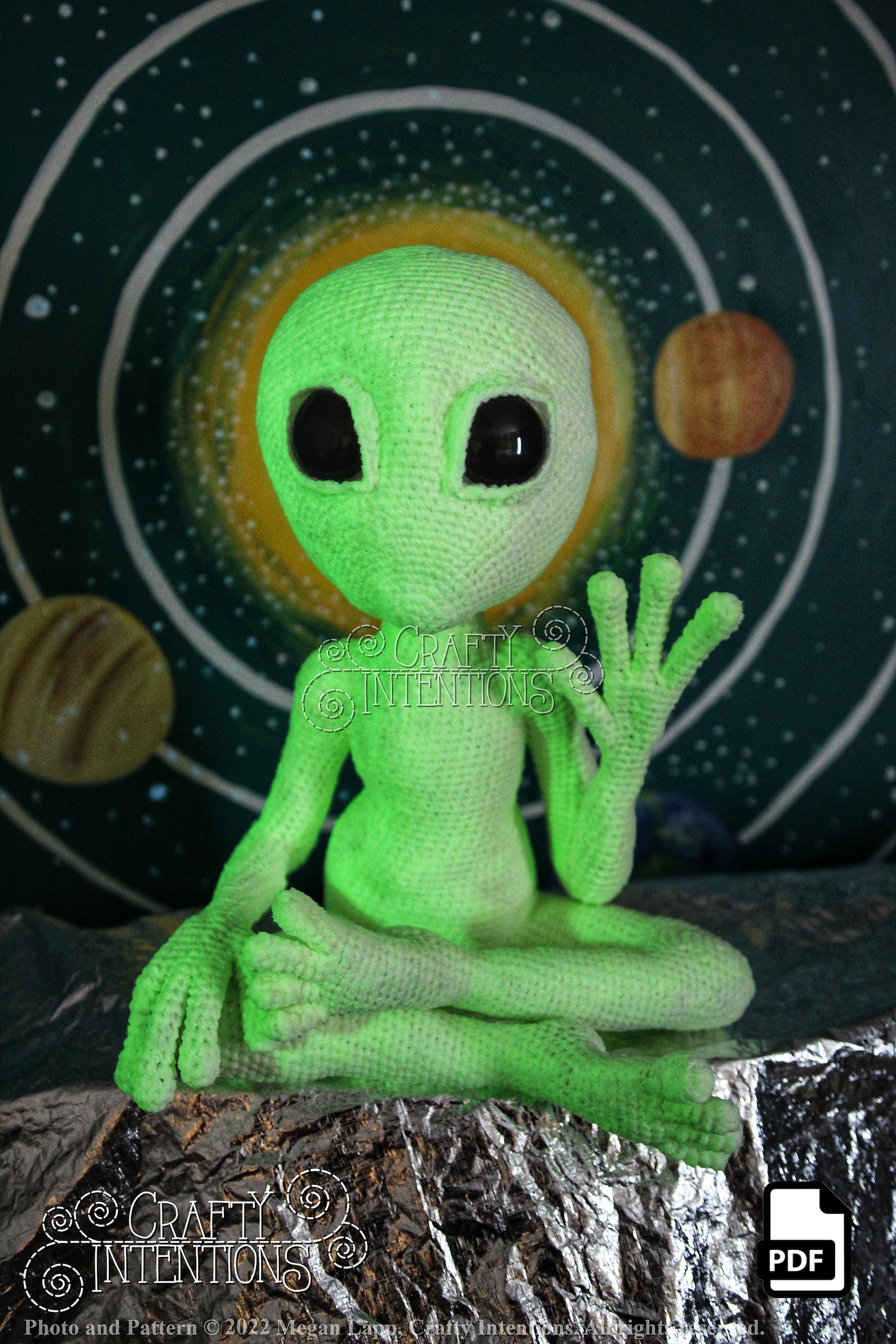 Alien Crochet Amigurumi Pattern DIGITAL Download PDF by Crafty ...
