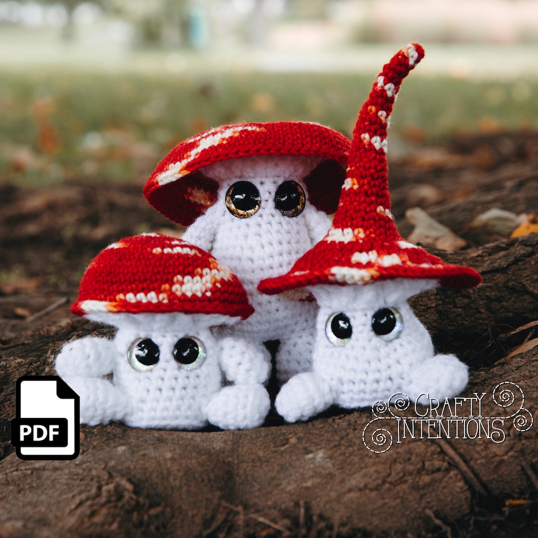 Mushroom Sprites Set 3 Crochet Pattern by Crafty Intentions ...