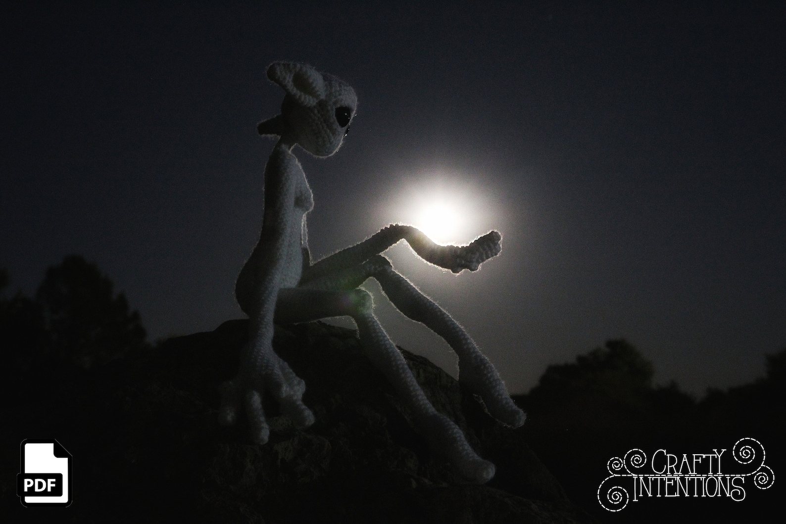 Moon Sprite Crochet Amigurumi Pattern DIGITAL PDF by Crafty Intentions ...