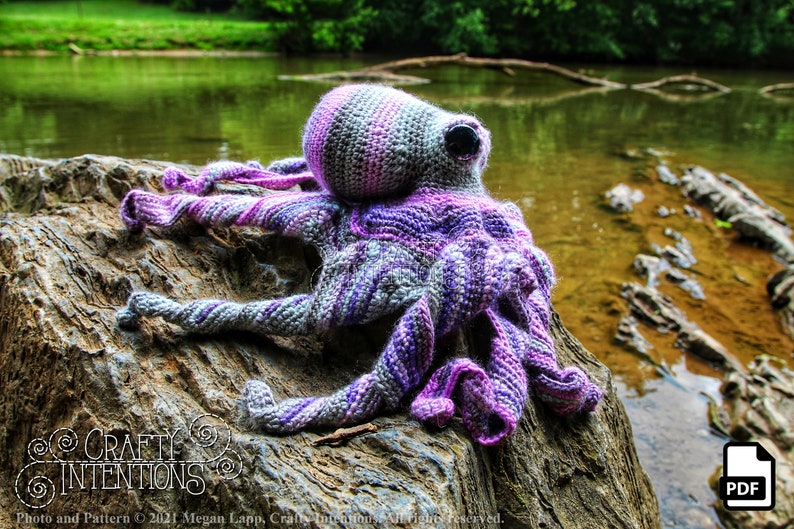 Realistic Octopus Crochet Pattern by Crafty Intentions DIGITAL - Etsy