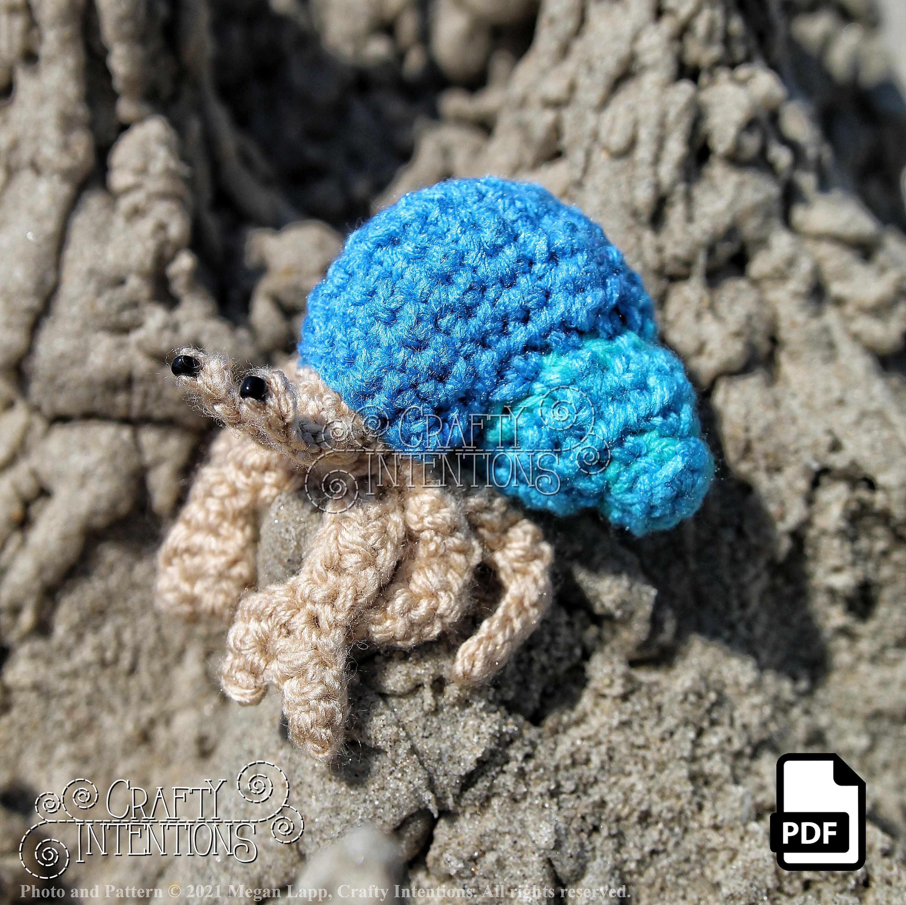 Crab Shrimp and Hermit Crab Amigurumi Crochet Pattern by | Etsy