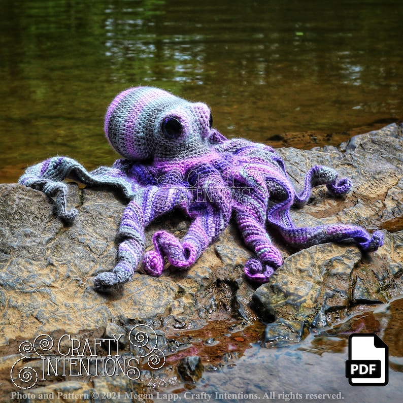 Realistic Octopus Crochet Pattern by Crafty Intentions DIGITAL - Etsy
