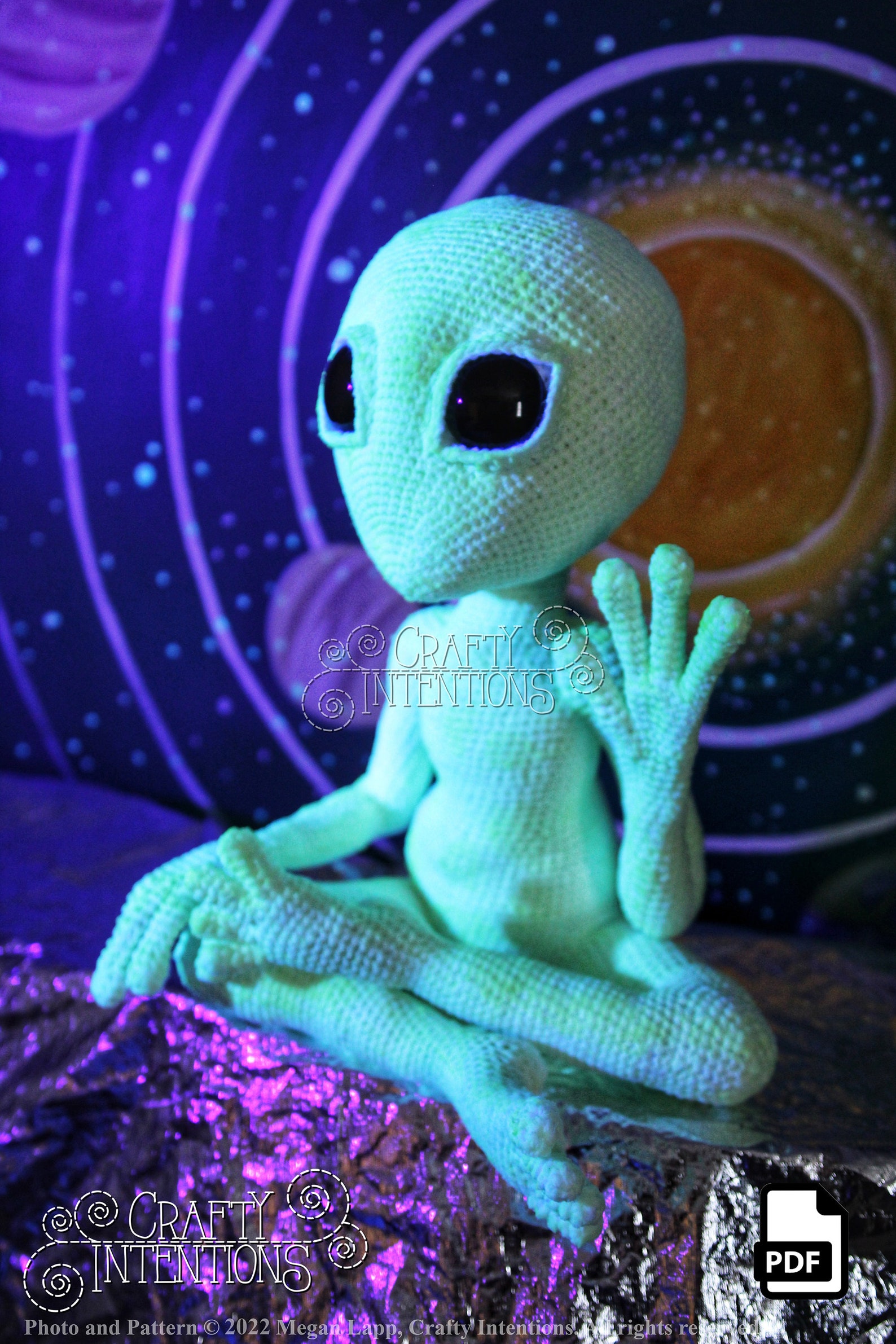 Alien Crochet Amigurumi Pattern DIGITAL Download PDF by Crafty ...