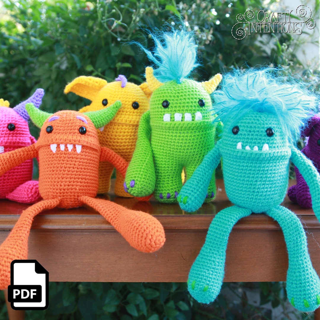 Crochet Monster Patterns Little Mikey Amigurumi Pattern