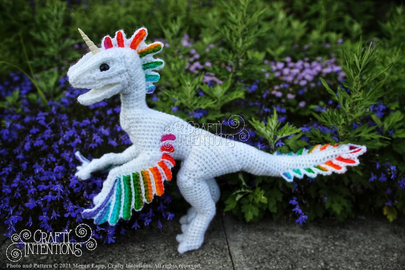 Velociraptor Pattern by Crafty Intentions DIGITAL PDF - Etsy