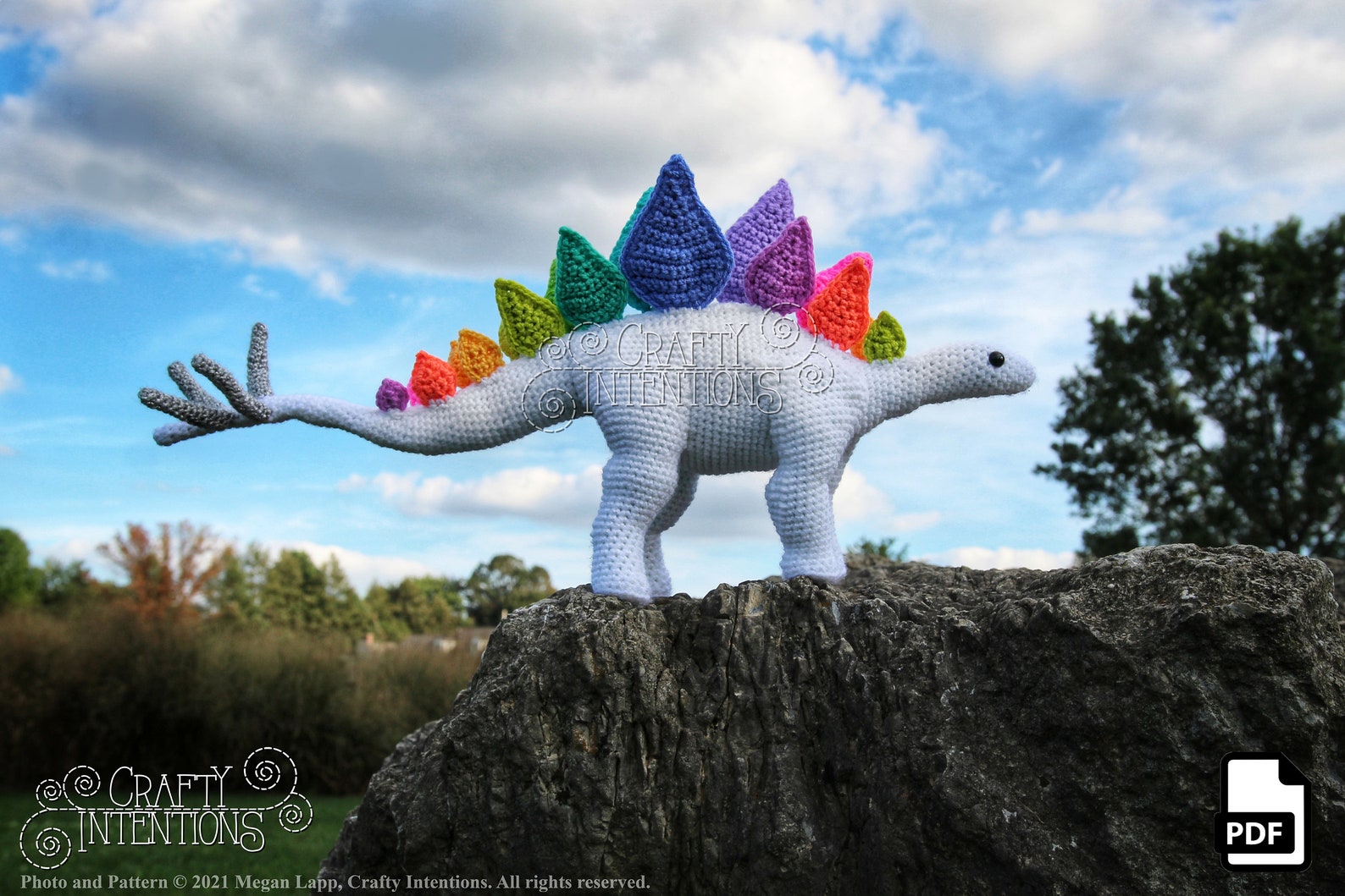Stegosaurus Crochet Pattern by Crafty Intentions DIGITAL PDF ...