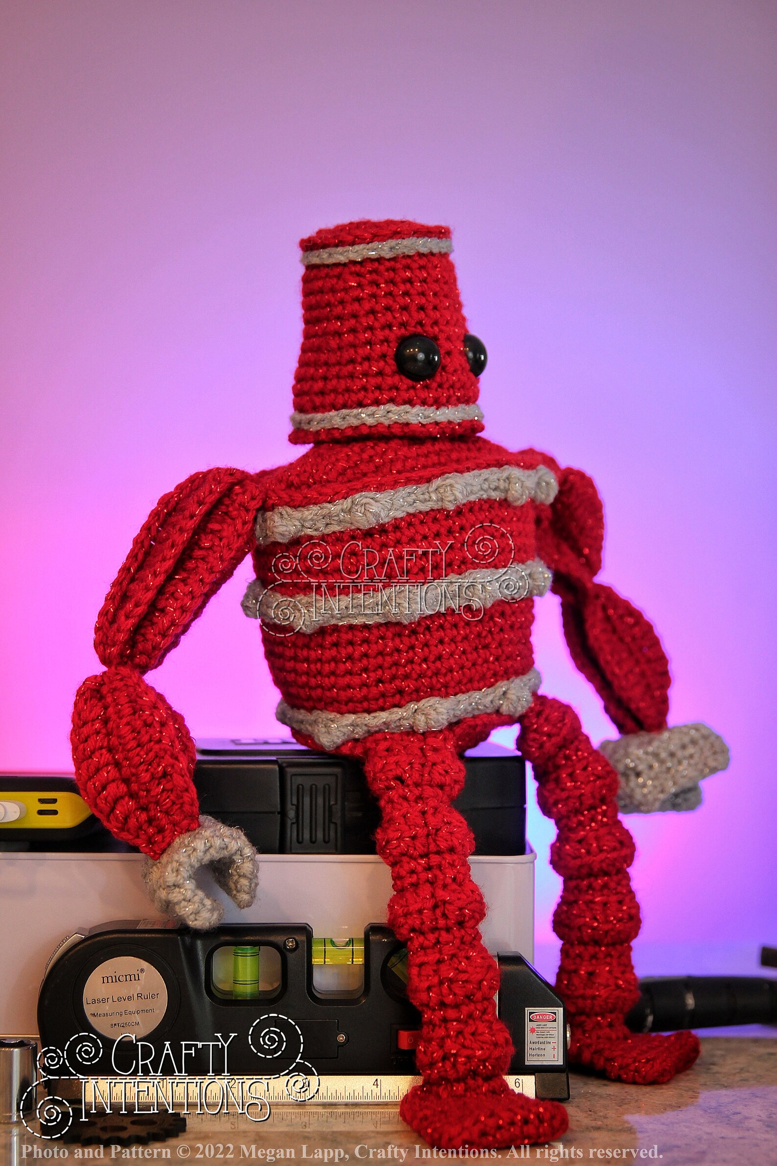 Medium Robots: Set 2 Crochet Pattern by Crafty Intentions Downloadable ...
