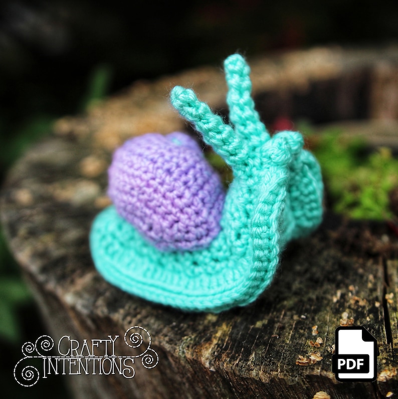 Small Snail Amigurumi Crochet Pattern by Crafty Intentions | Etsy