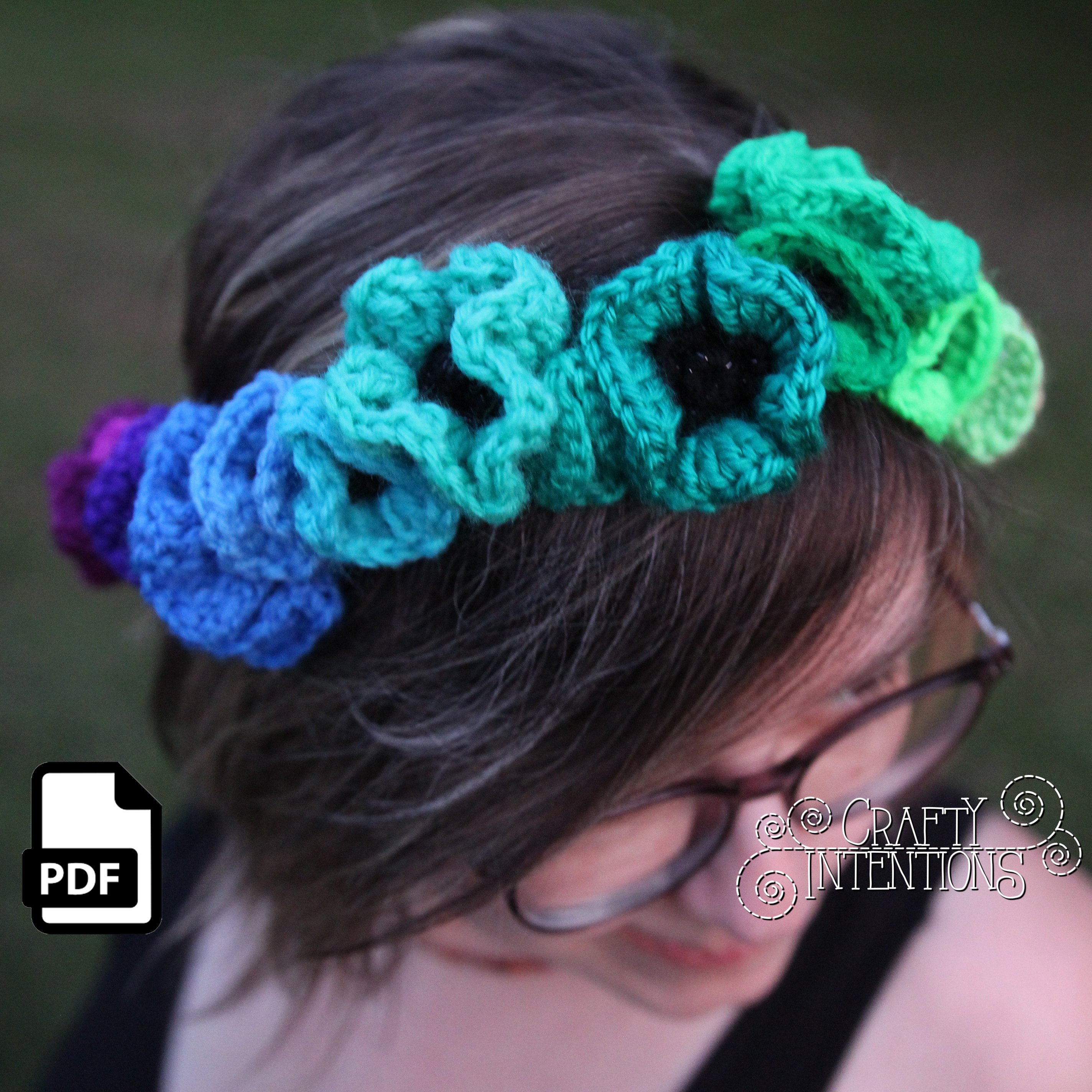 Flower Crown Crochet Amigurumi Pattern With Over 25 Flower and Leaf ...