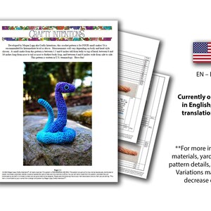 Four Snakes Crochet Amigurumi Pattern DIGITAL PDF by Crafty Intentions ...