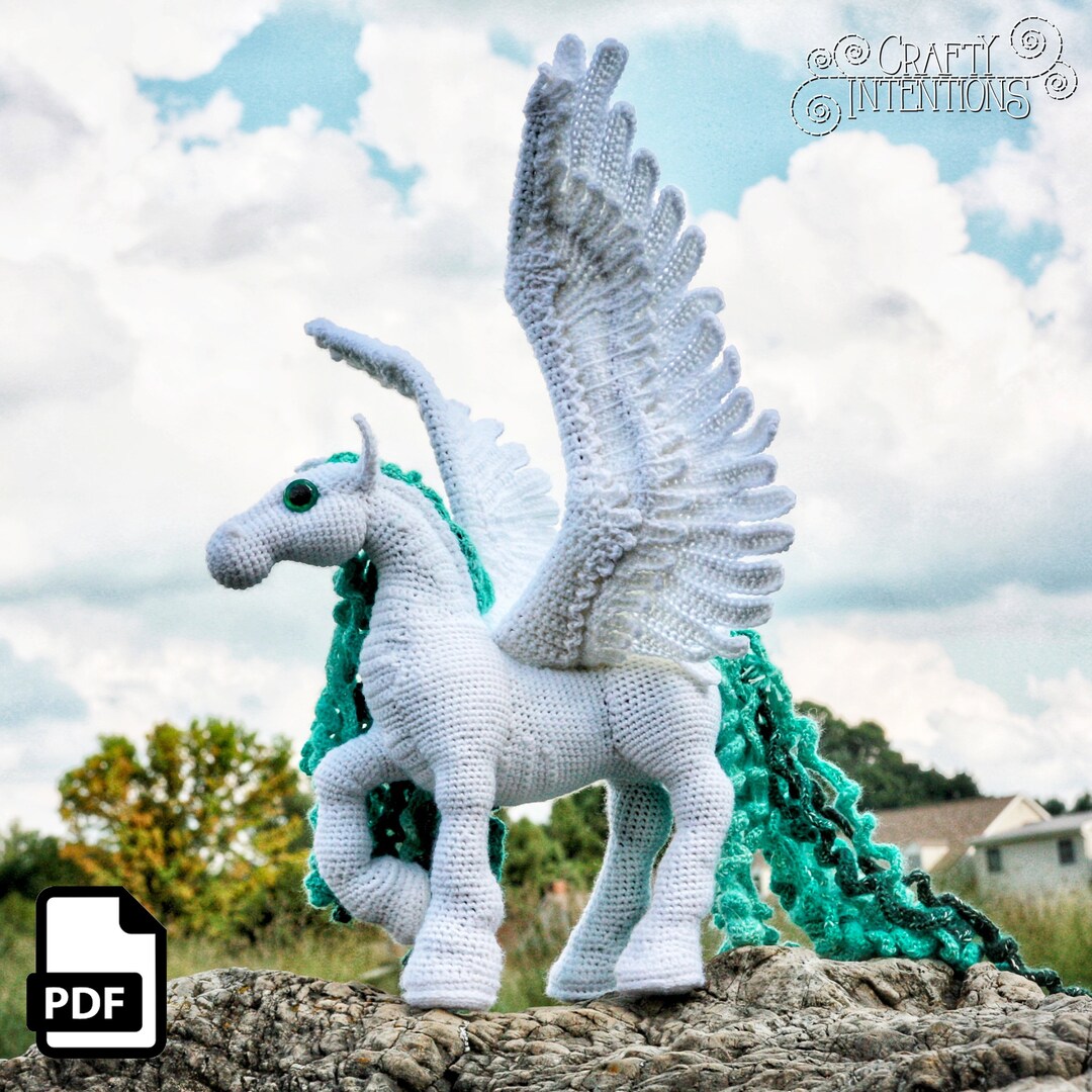 Pegasus Crochet Amigurumi Pattern by Crafty Intentions DIGITAL PDF - Etsy