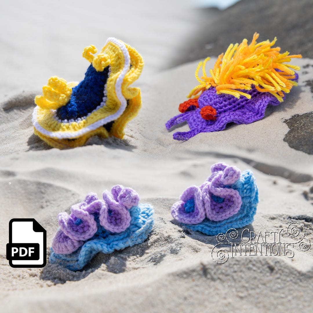 Mini Sea Slugs Nudibranch Pattern Set 2 by Crafty Intentions ...