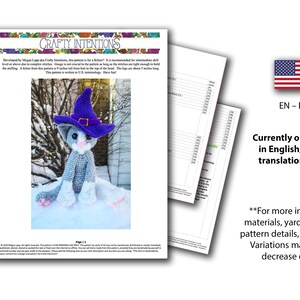 Wizard Kitten Amigurumi Crochet Pattern DIGITAL PDF by Crafty ...