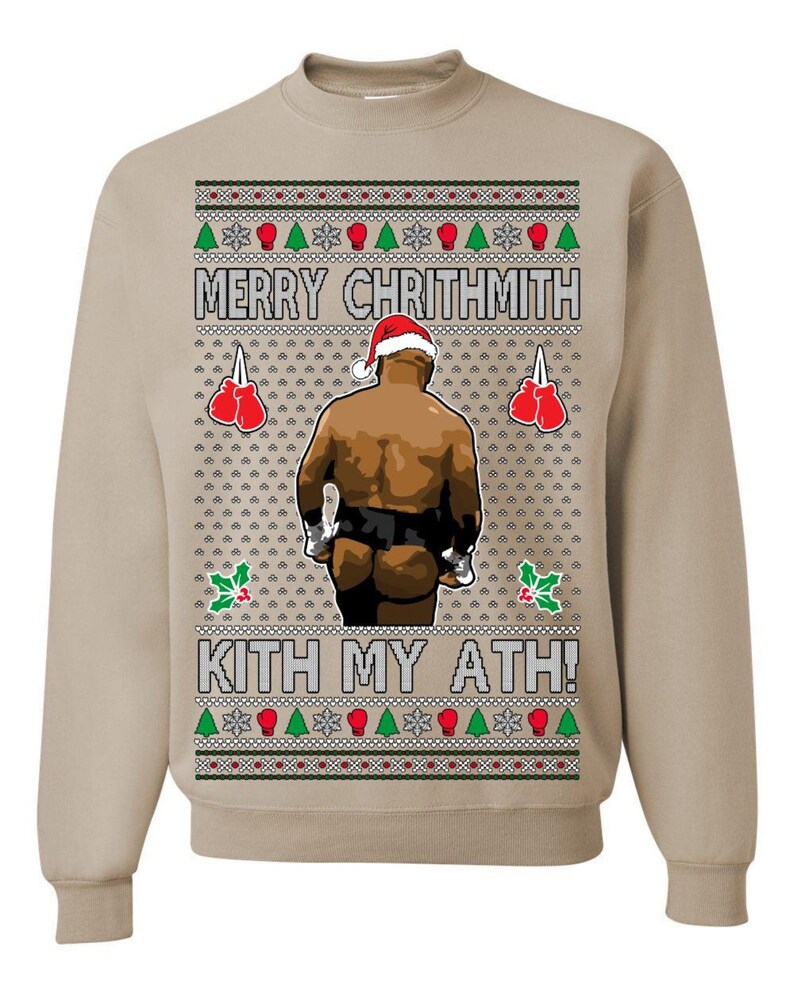 Viral Kiss My Ass Boxing Fight Meme, Men Women Funny Ugly Christmas ...