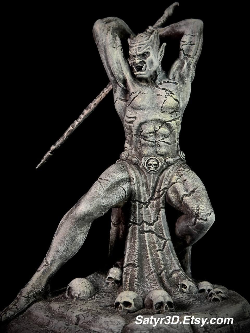 Malacath Shrine Statue: Hand-painted Skyrim Daedric Prince Figure - Etsy