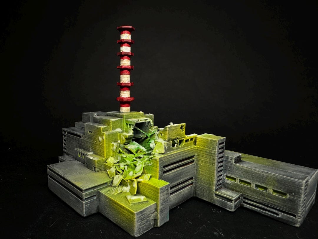 Chernobyl Nuclear Power Plant Model – Glow-in-the-dark Diorama ...