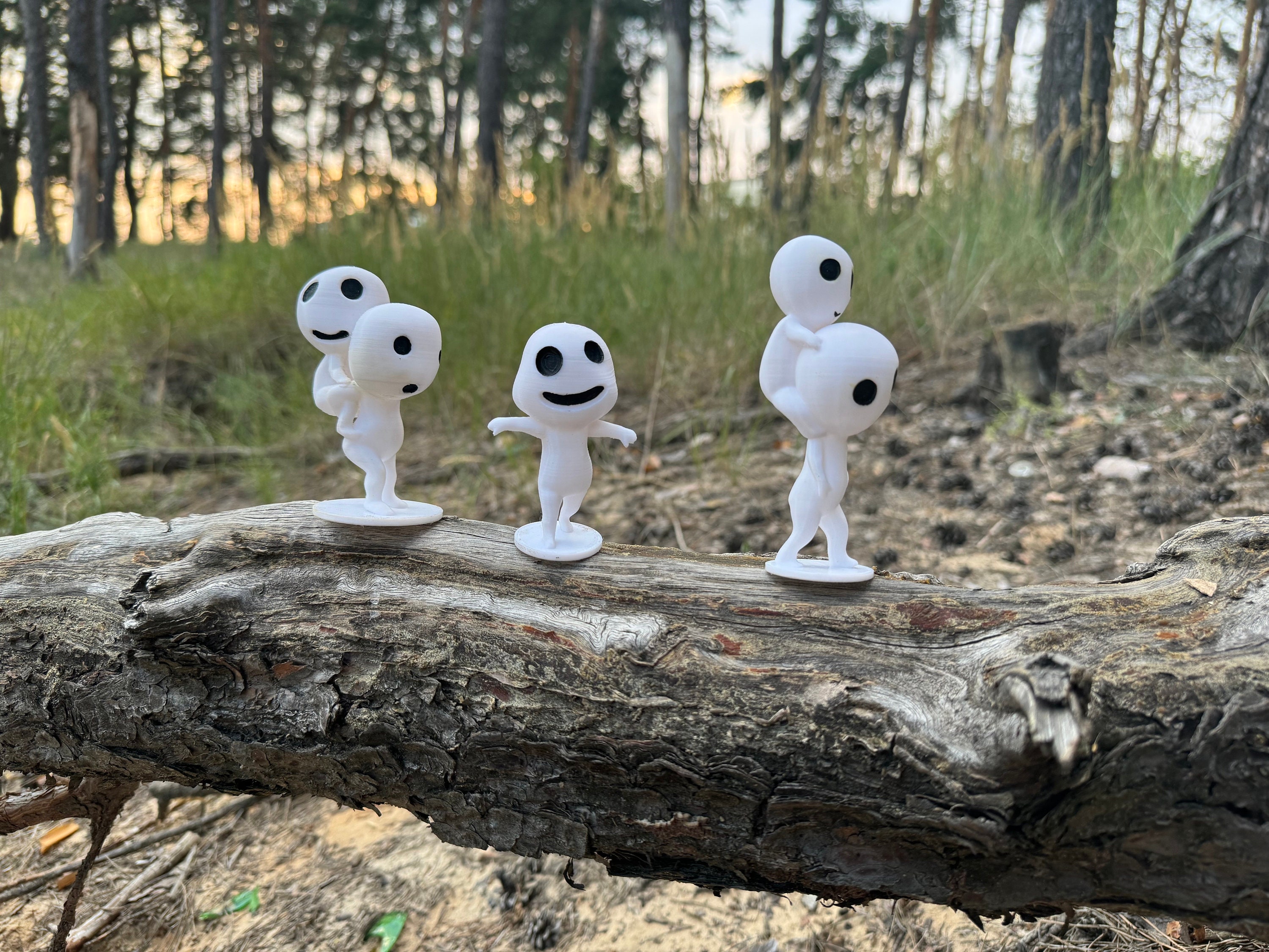 Kodama From Princess Mononoke, Tree Spirits. Set of Kodama,anime ...