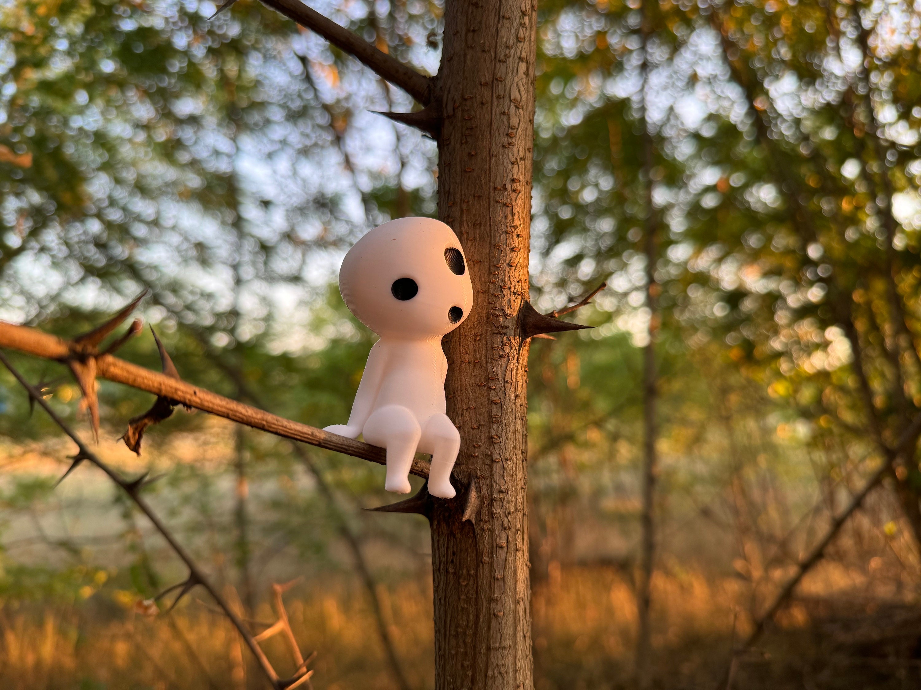 Kodama From Princess Mononoke, the Tree Spirits. Kodama Set, Anime ...