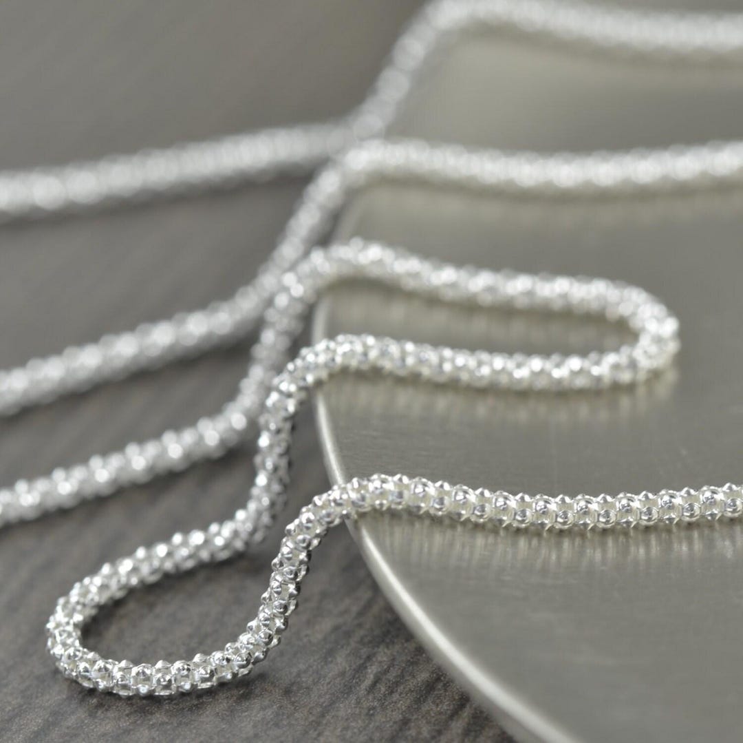 925 Sterling Silver Chain Necklace, 1.8mm Italian Made Finished Chain ...
