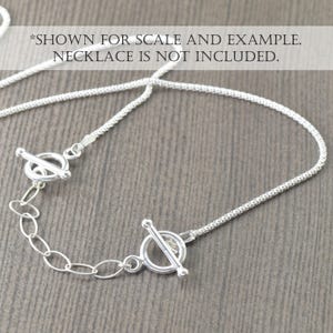 Sterling Silver Toggle Clasp Extender Necklace Extension 2, 3, 4, OR 5 ...