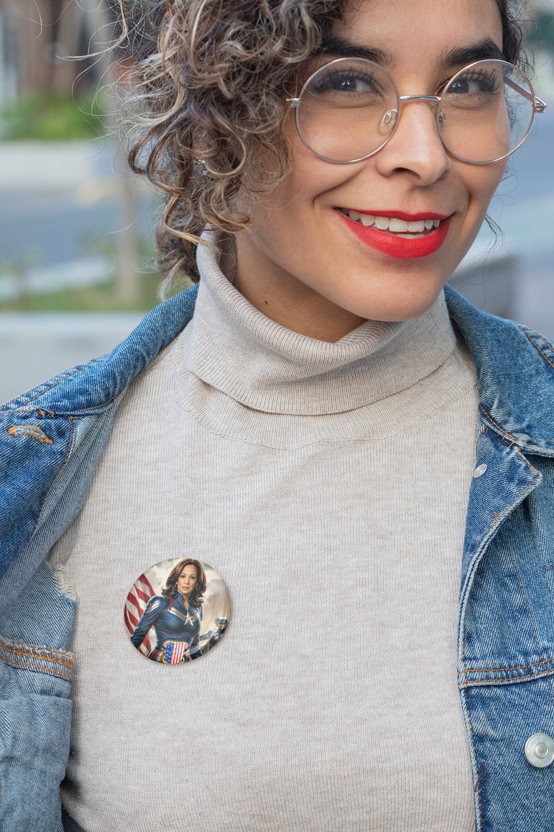 Superhero Inspired Kamala Pin, Democratic, Presidential, Nominee, US ...