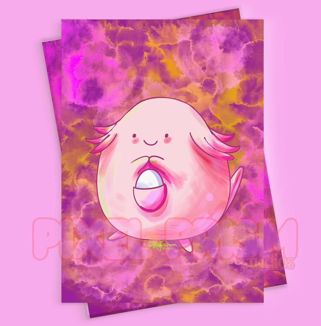 Chansey | Original Pokemon Art Print - Etsy