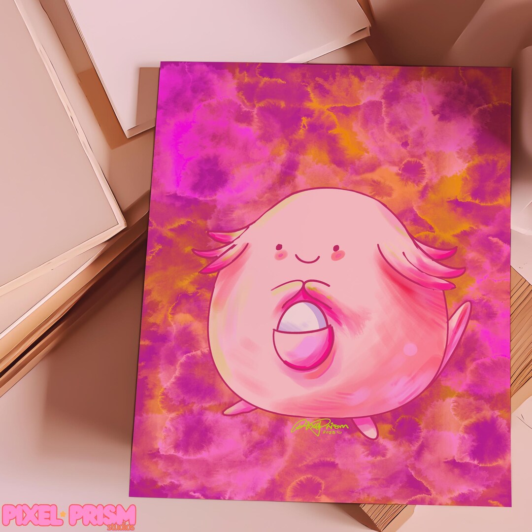 Chansey | Original Pokemon Art Print - Etsy