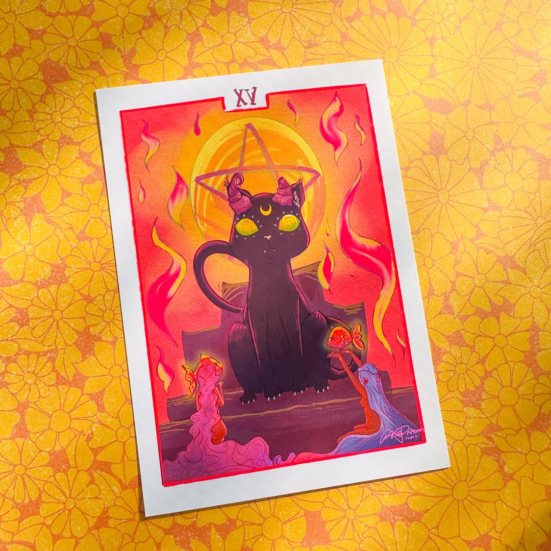 The Devil | Major Arcana Tarot Card | Feminine Energy Series - Etsy