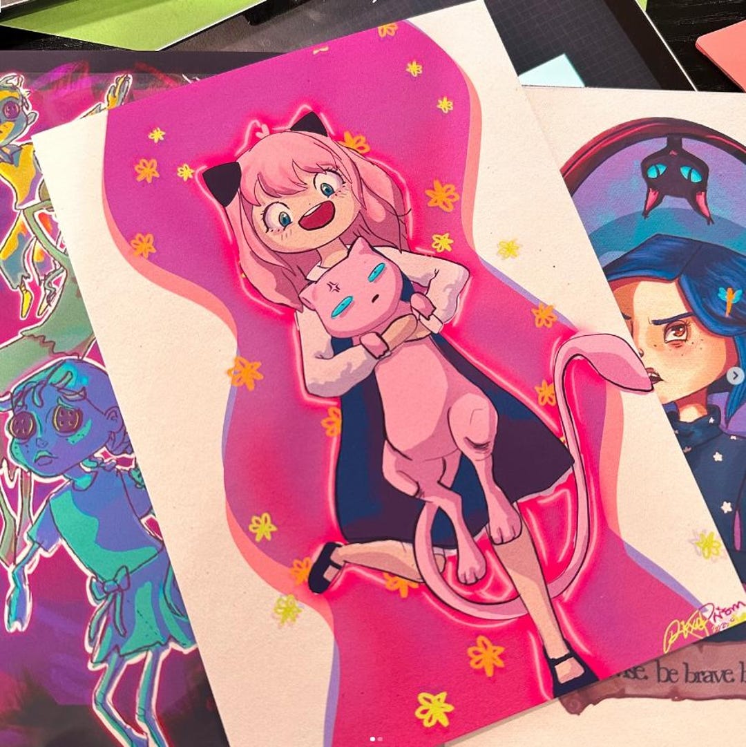 The Forgers | Spy X Family and Pokemon Crossover Fanart Print | Anya ...