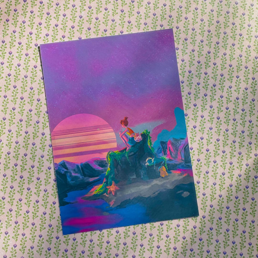 Misty's Retreat | Pokemon Original Art Print | Misty, Psyduck, Vaporeon ...