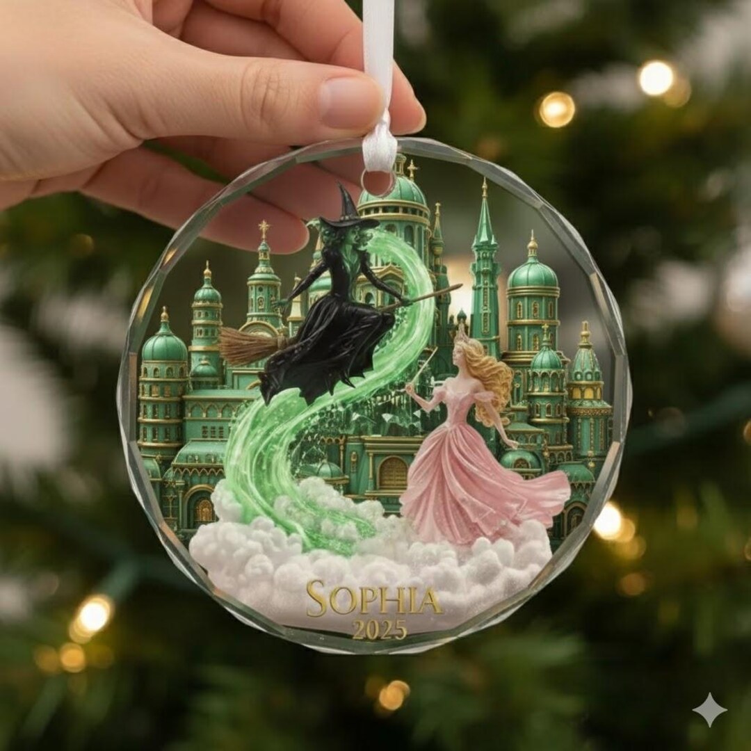 Wicked Glass Ornament, Wicked Changed for Good Ornament, Wicked Musical ...