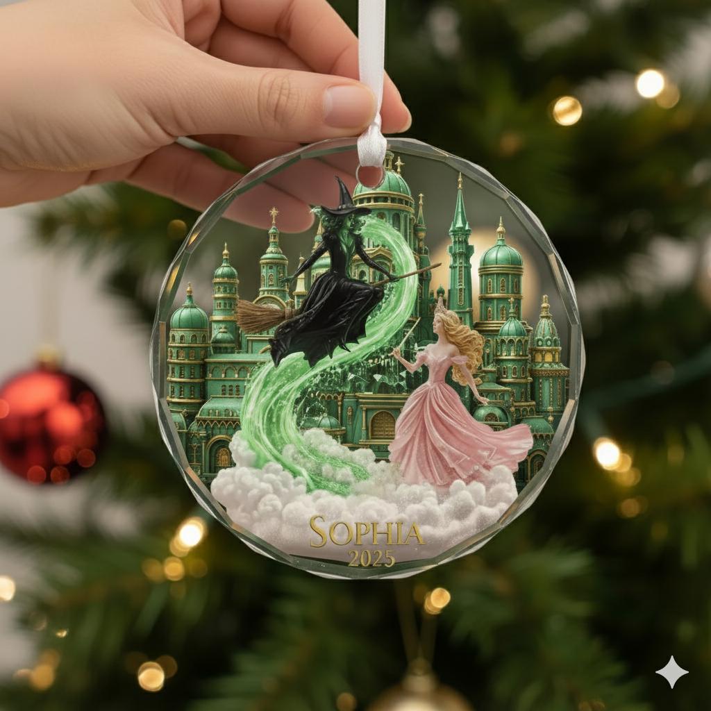 Wicked Glass Ornament, Wicked Changed for Good Ornament, Wicked Musical ...