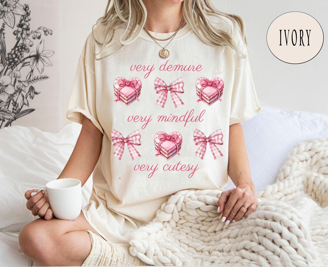 Demure Coquette Shirt, Very Demure Very Mindful Very Cutesy, Demure ...